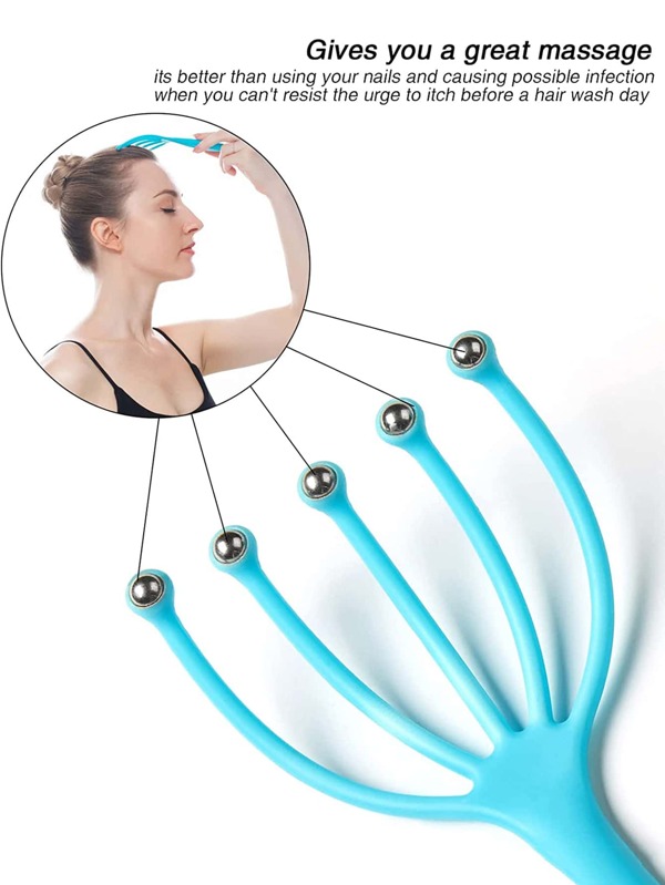 Scalp Massager, Portable Hand Held SPA Head Massager for Deep ...