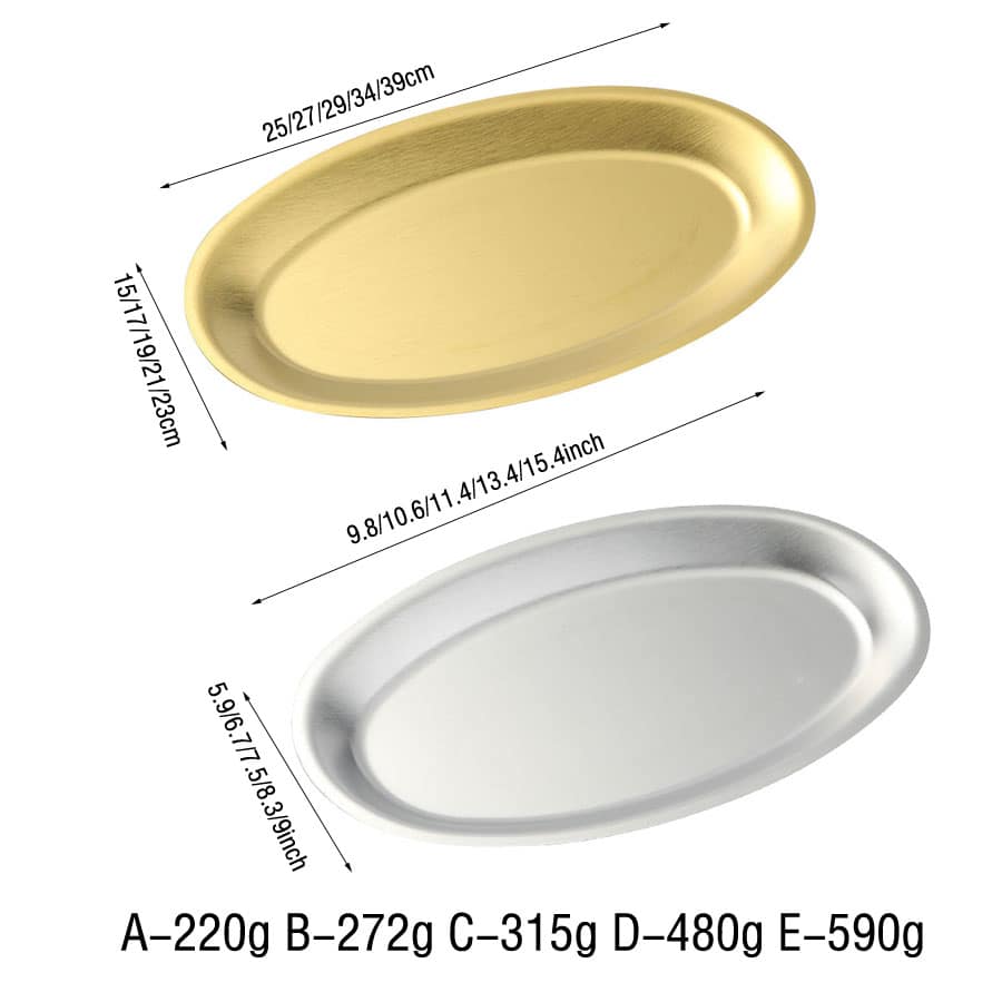 Stainless Steel Fish Dish, Oval Shaped Steaming Plate With Egg Shape ...