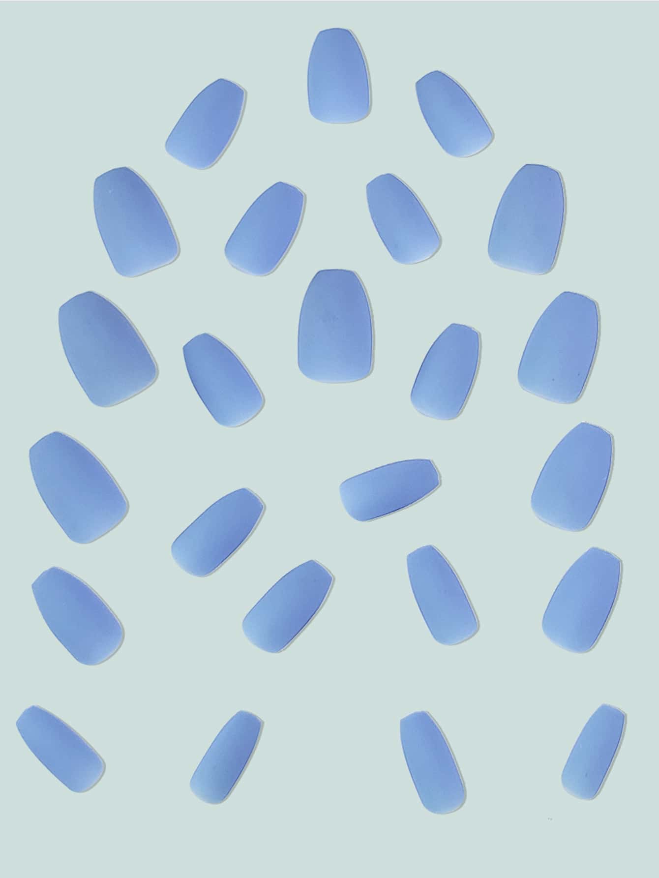 Transform Your Nails With 24pcs Long coffin Solid Color Full Cover Fake ...