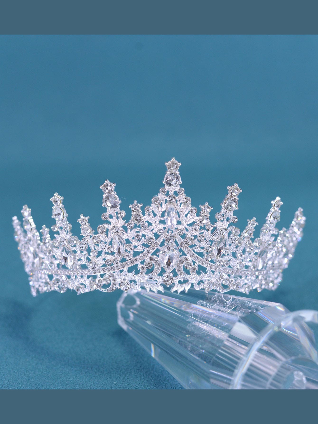 Simple Crystal & Rhinestone Decor Bride Crown | SHEIN USA