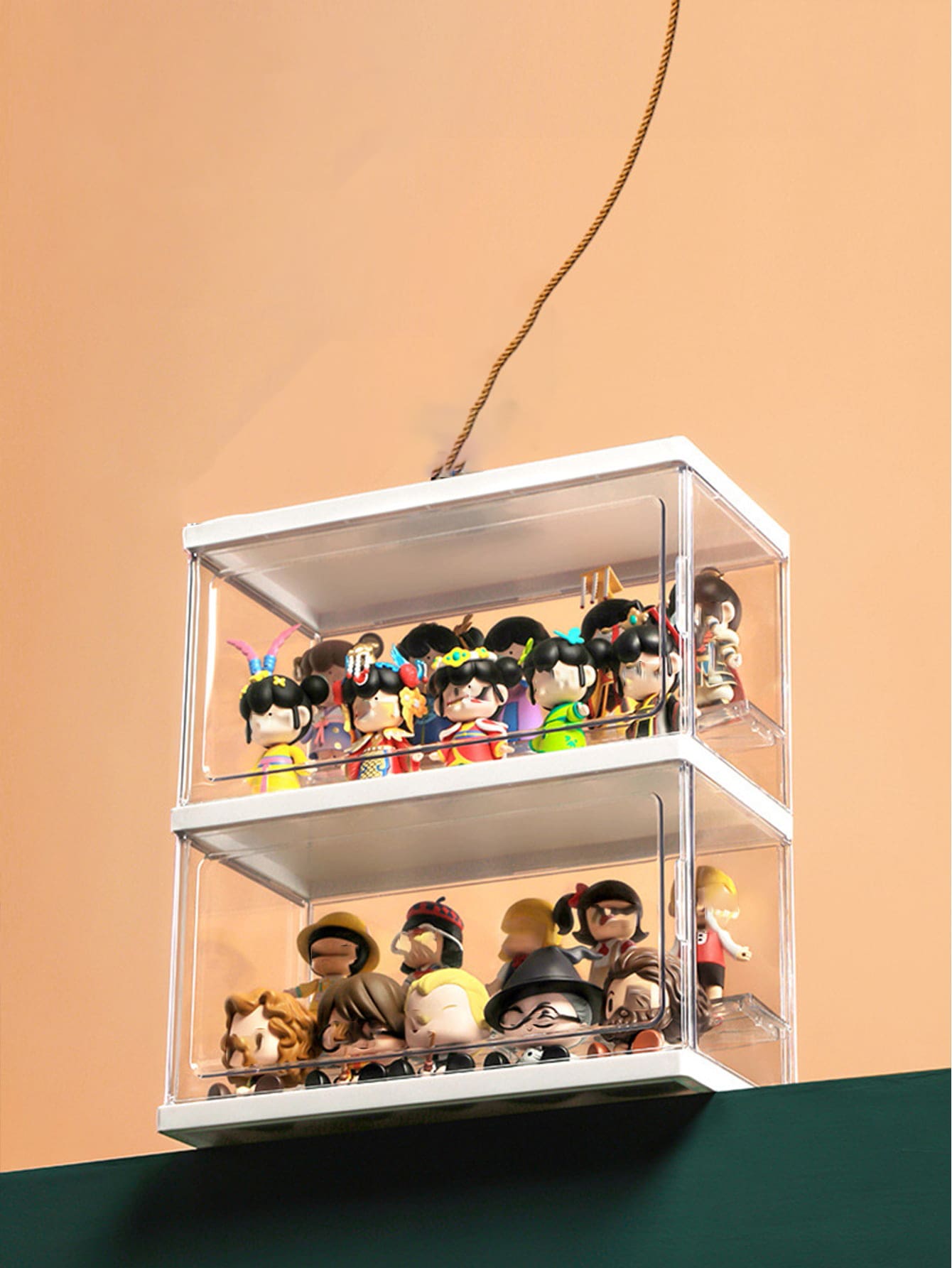 1pc Blind Box Storage Display Stand, Clear Acrylic Toy Figure Shelf ...