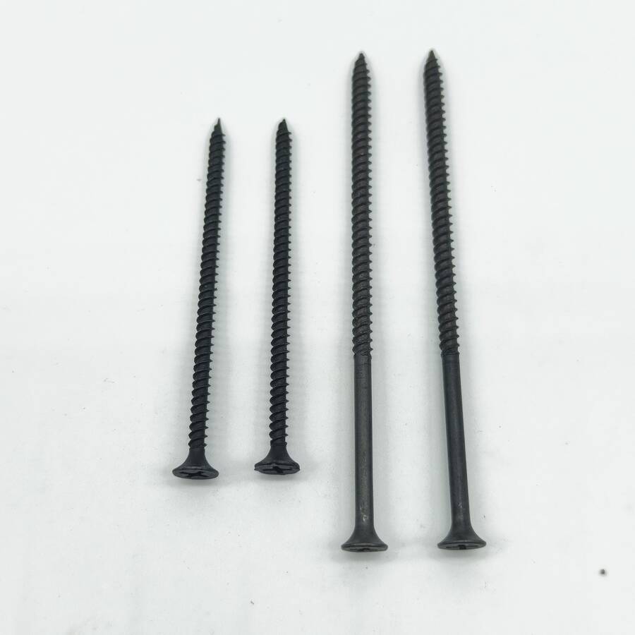 #8 x 2" Wood Screw 25/30pcs Black Phosphate Coated Stainless Flat Truss ...