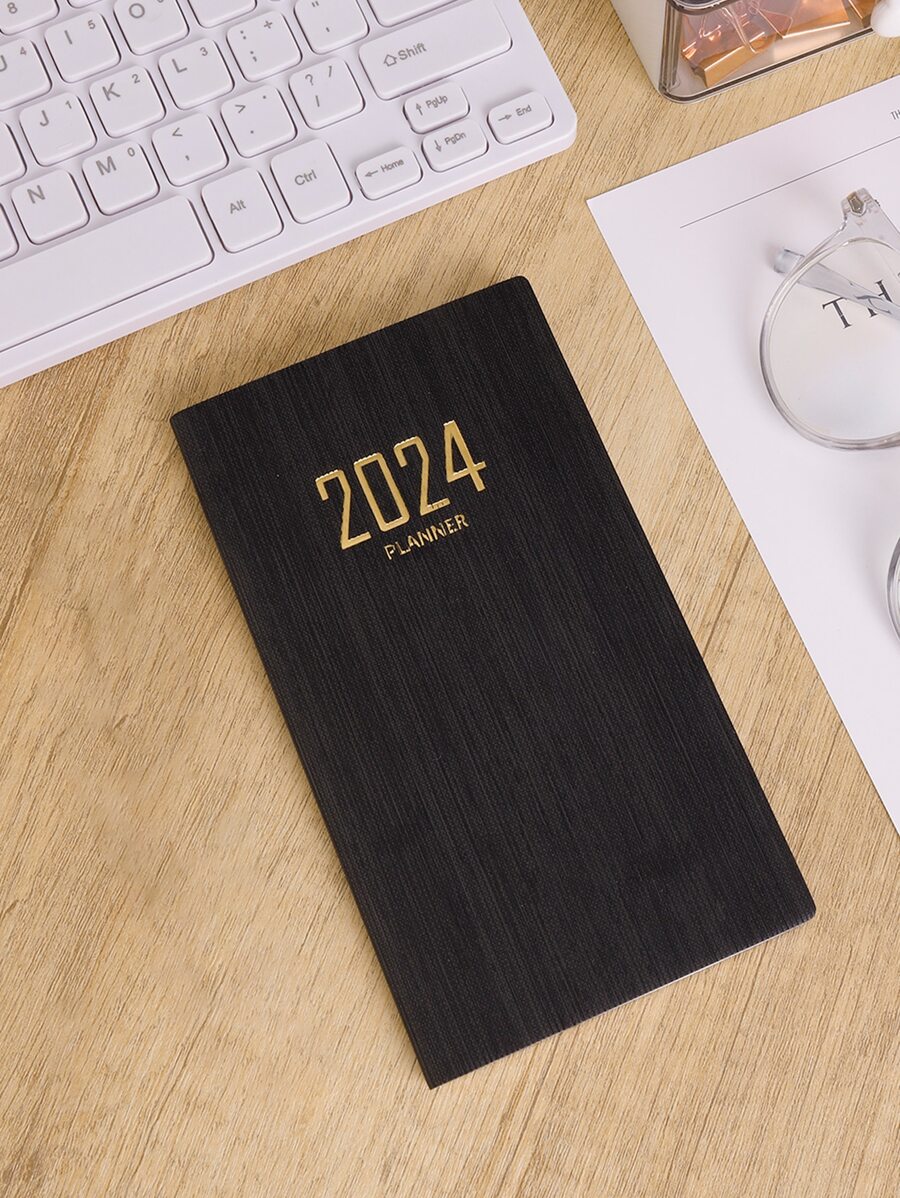 2024 A6 English schedule book daily plan notebook time management ...