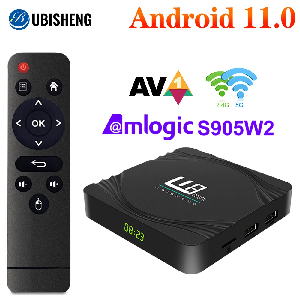 4k Smart Tv Box Android 11 Amlogic S905w2 Tv Box 2g16g Wifi 2.4g & 5g Support Play Store ...