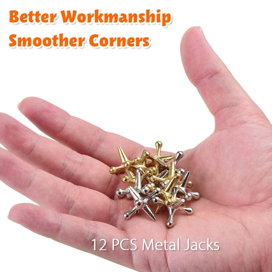 Jacks Game with Ball, Old School Jax Game Toys, Retro Vintage Board ...