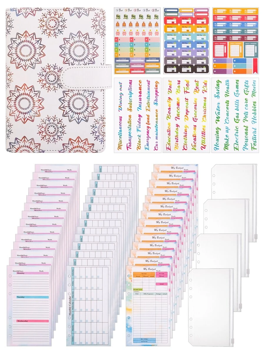 Budget Planner Set - English Portable Schedule & Weekly Planner ...