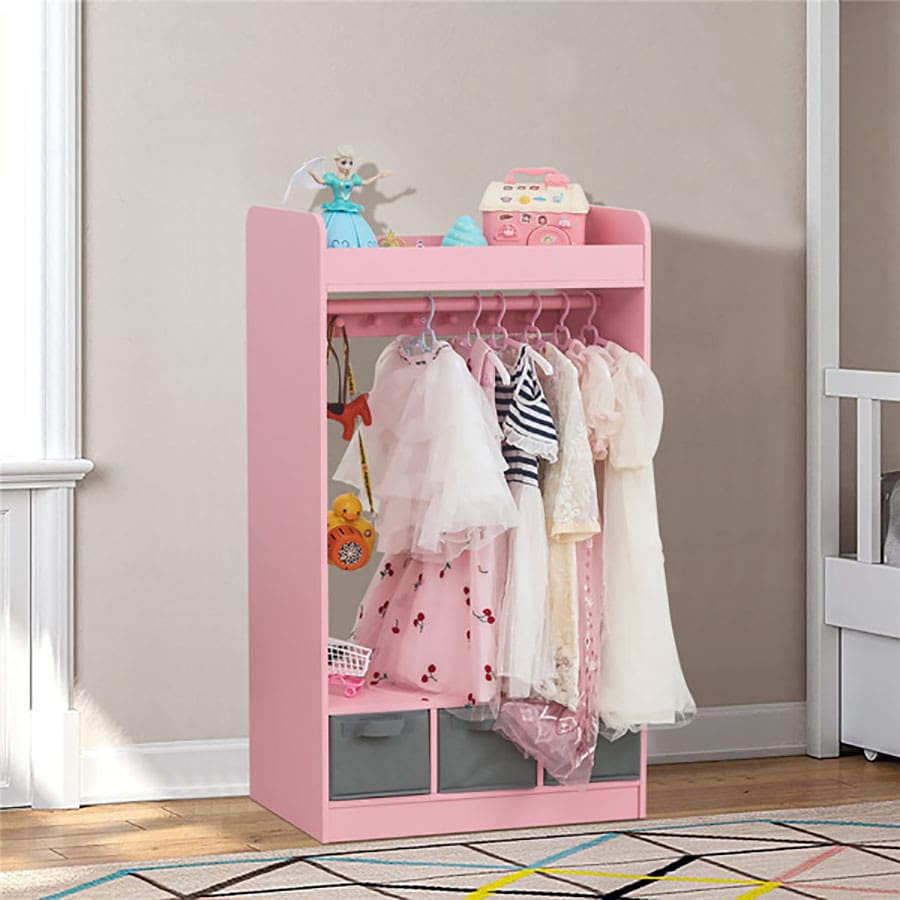 Kids Costume Organizer、 Costume Rack、Kids Armoire、Open Hanging Armoire ...