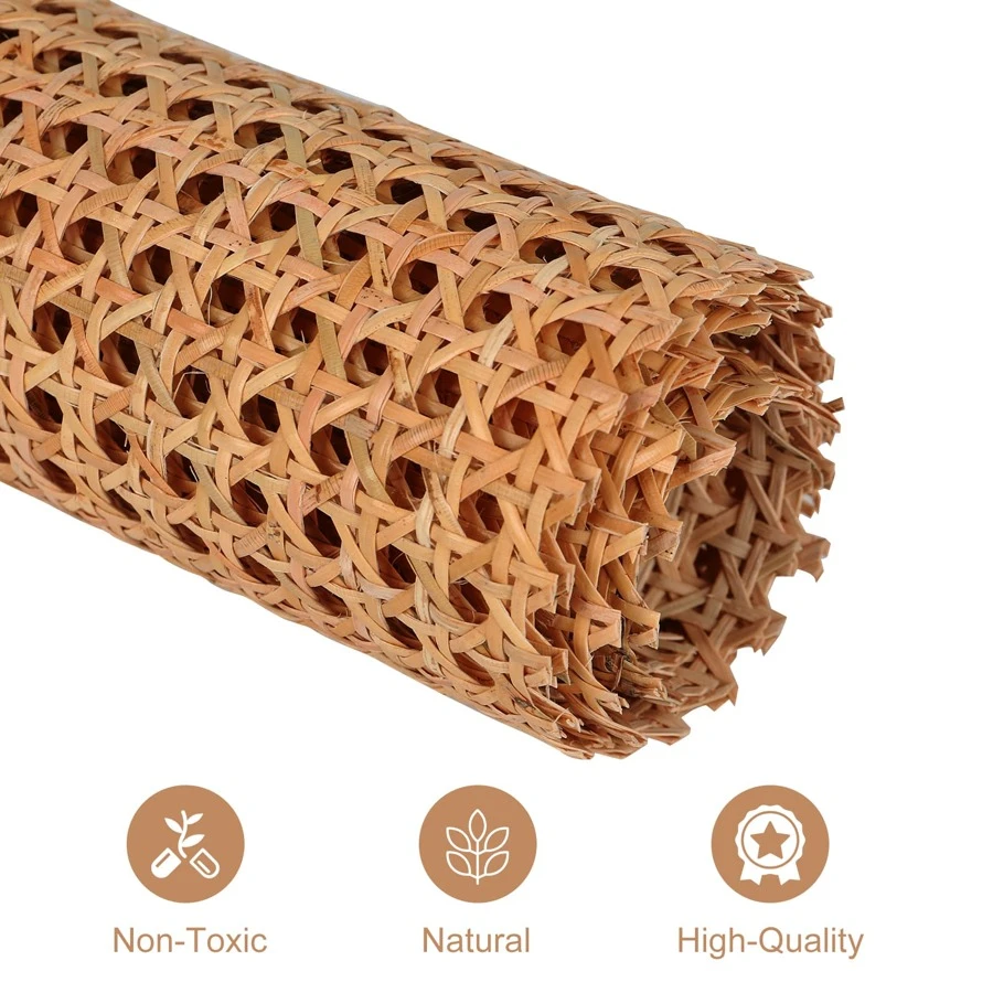 Plastic Rattan Cane Webbing, Woven Open Mesh Cane Net Roll for DIY ...
