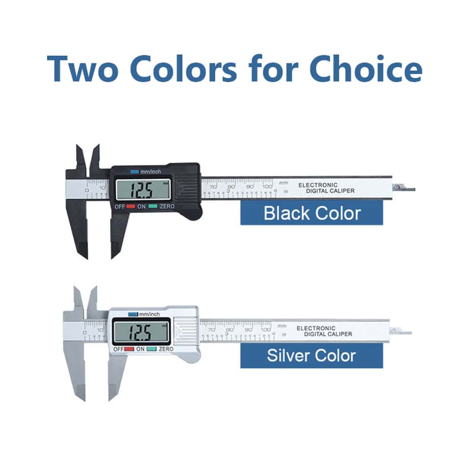 150mm 0.1m Digital Vernier Calipers measure 6inch LCD Electronic Carbon ...