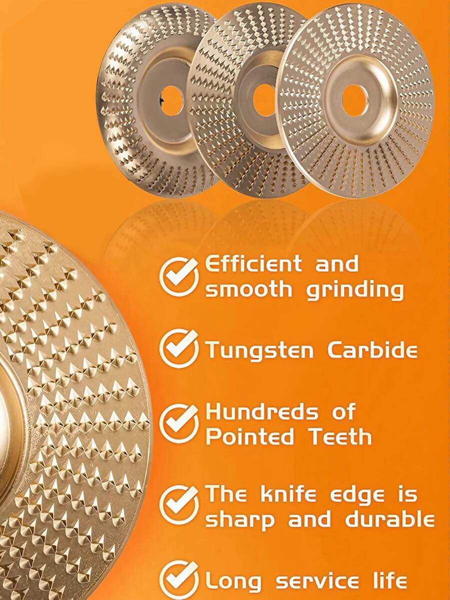 Wood Grinding Wheel Angle Grinder Disc Wood Carving Sanding Steel Flat ...