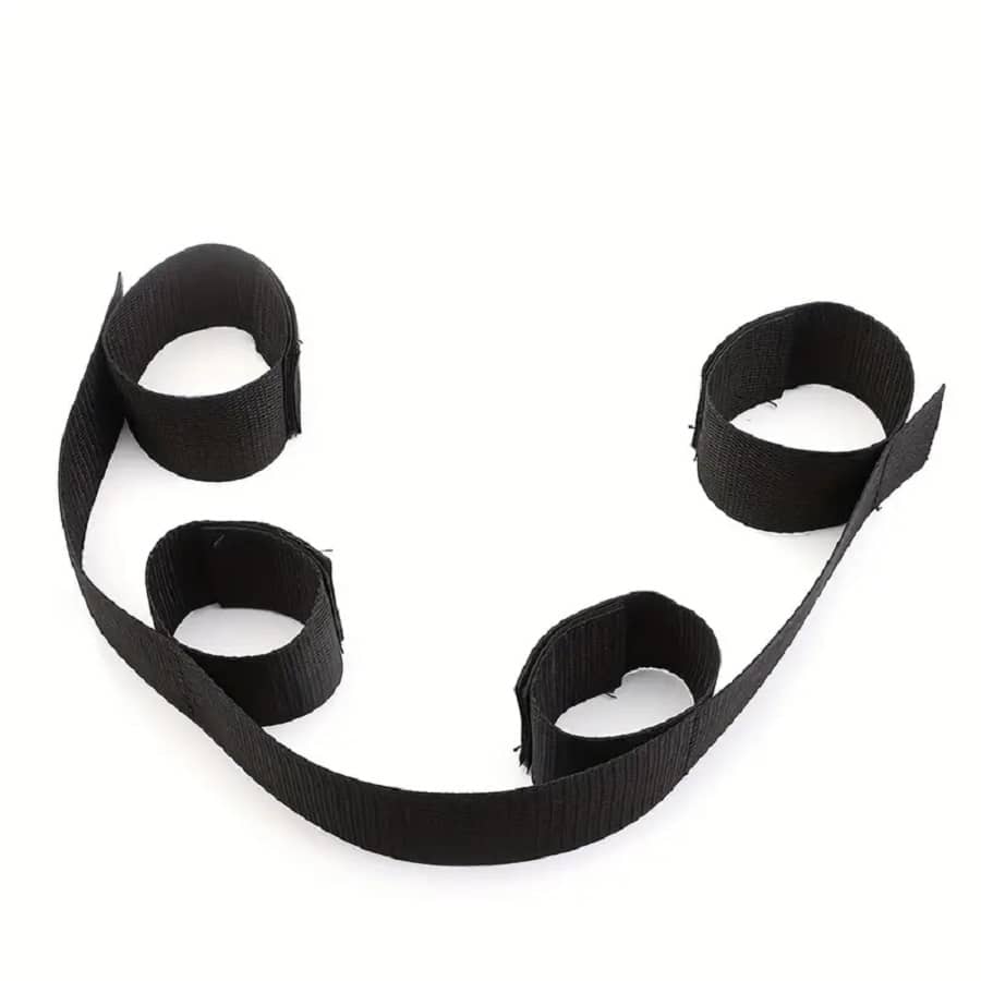 Handcuffs Set, BDSM Bondage Gear Bed Restraints Rope Strap Adult Game ...