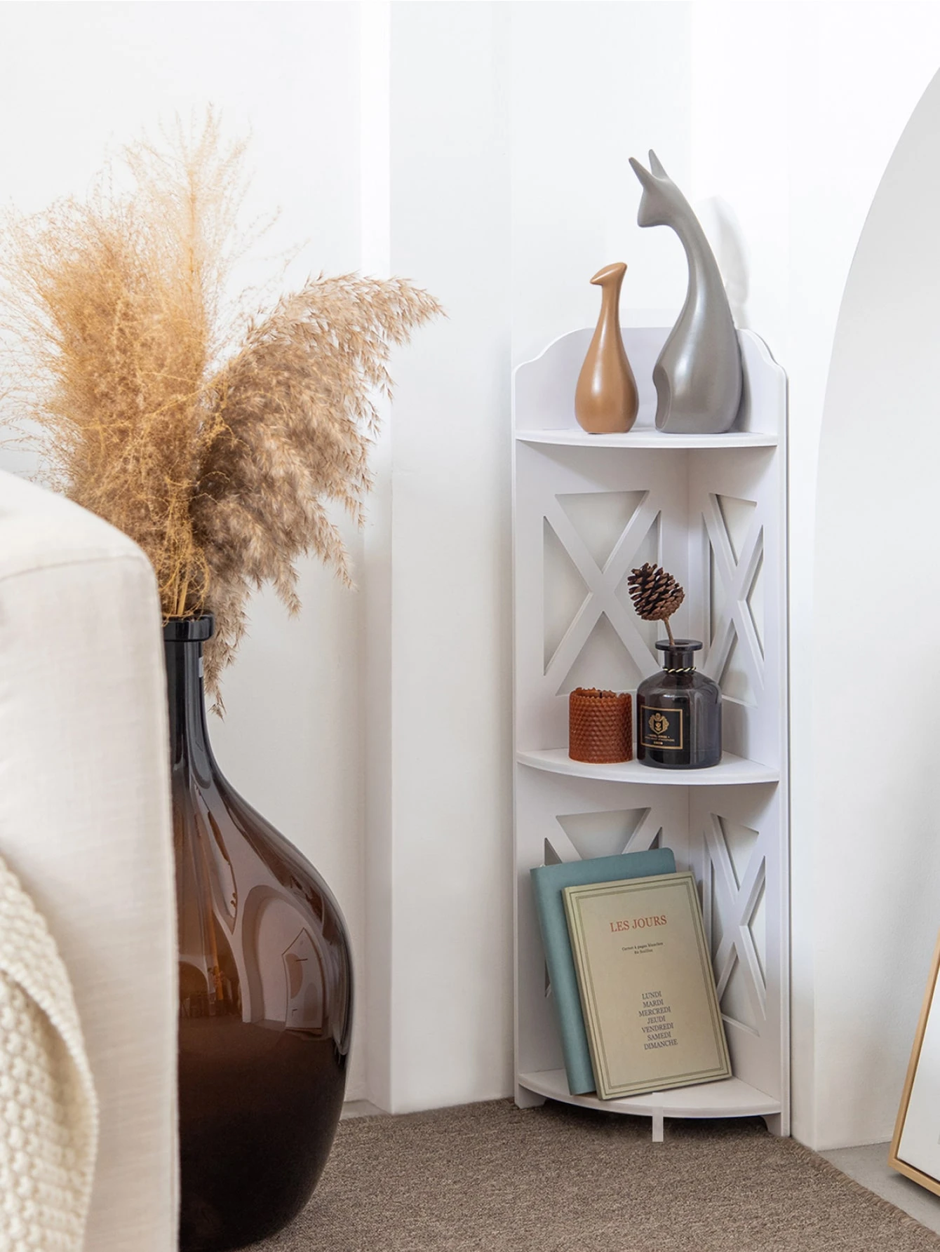 Corner Shelves Stand, Fit for Small Spaces and Corner Storage | SHEIN USA