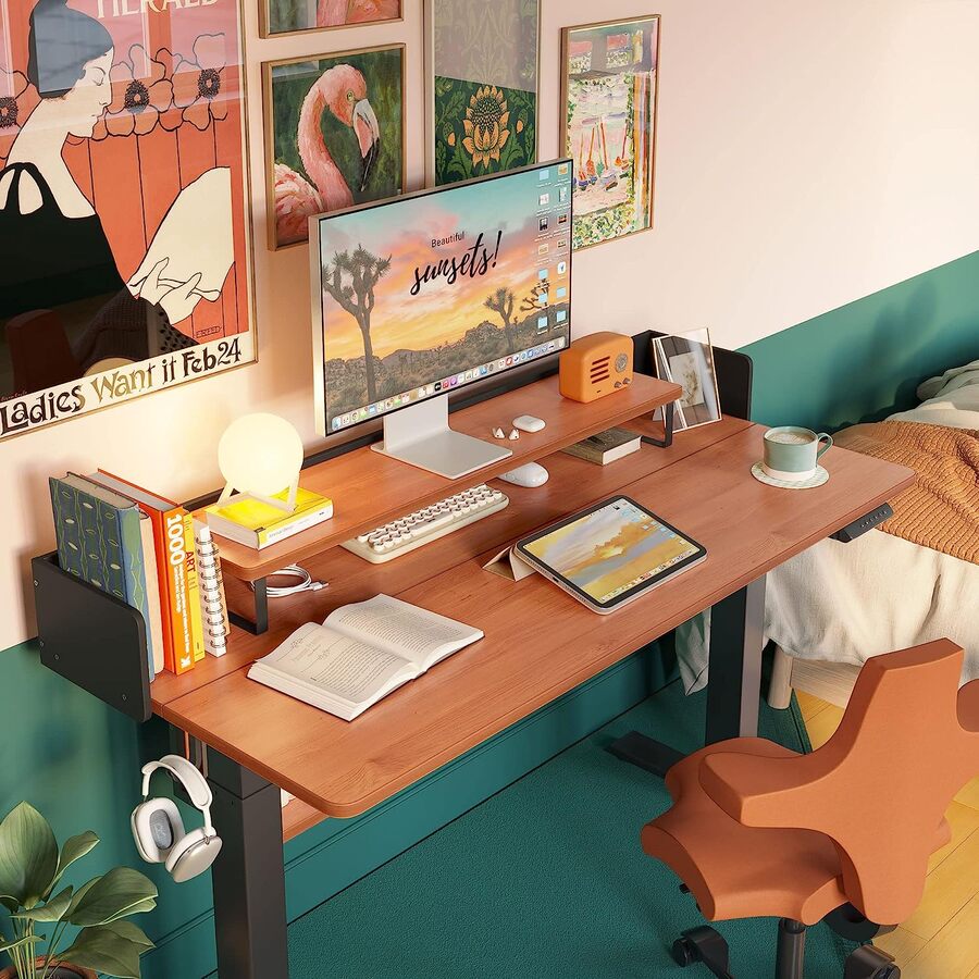 FEZIBO 48x24 Inches Standing Desk Adjustable Electric Height with ...