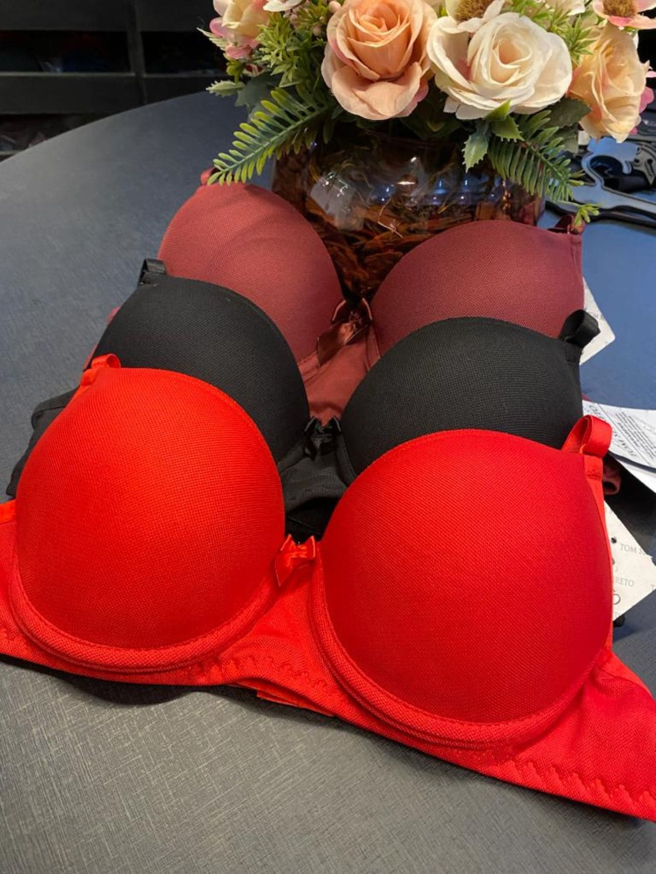 Belíssima Moda Intima Kit C/3 sutiã solteirinho reforçado basicó renda ...