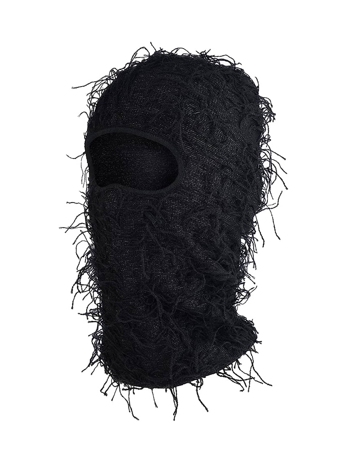 1pc Balaclava Distressed Knitted Full Face Ski Mask Winter Windproof ...