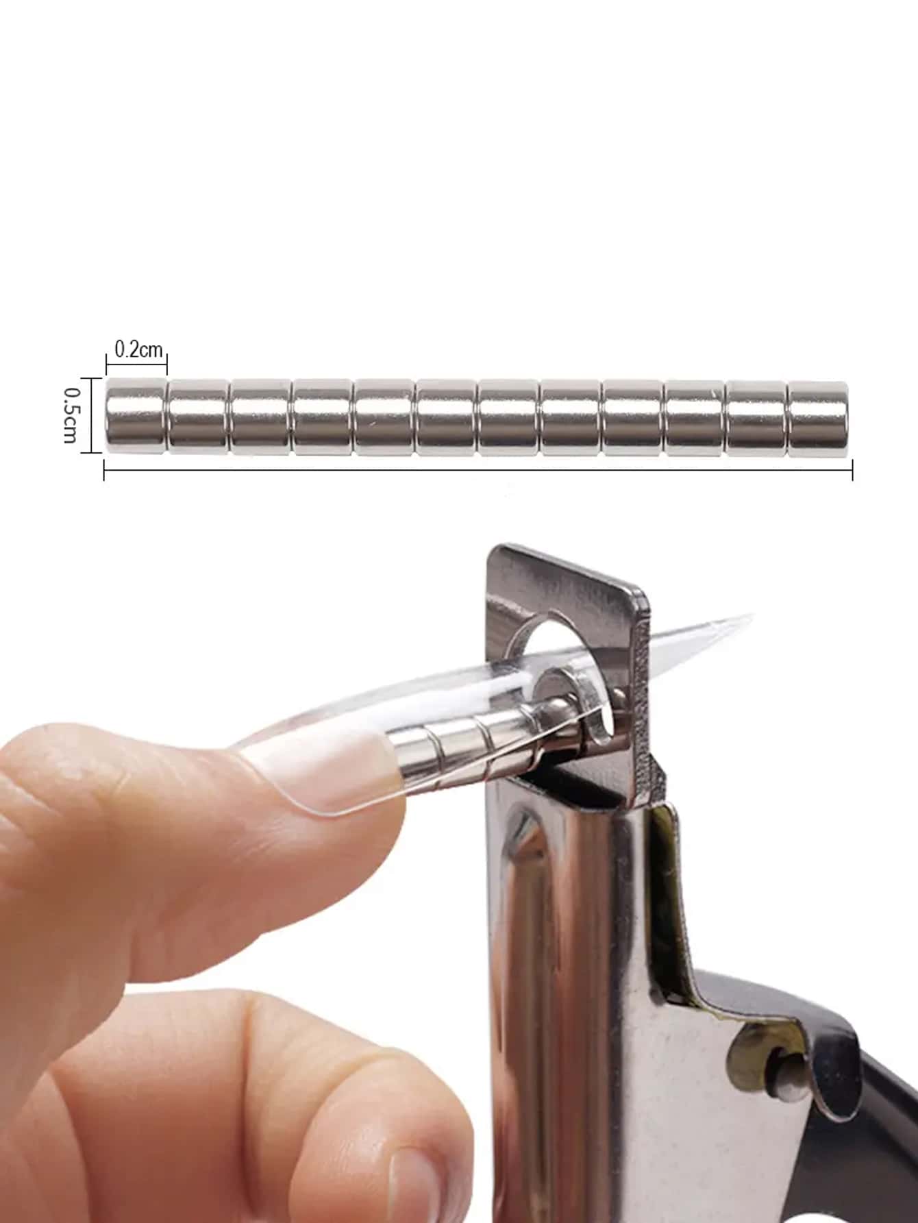 50Pcs/Box Small Magnets For Acrylic Nails Professional Nail Art Clipper ...