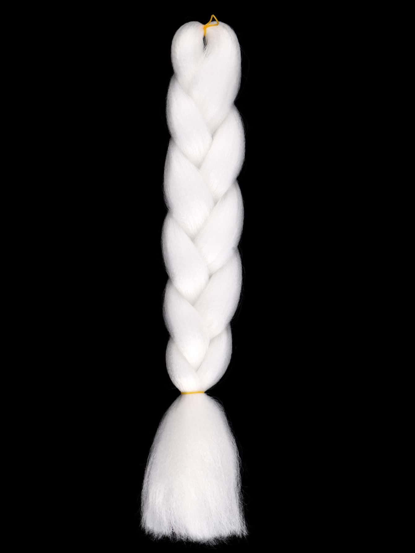 White Braiding Hair Extensions 24 Inch 1 Pack Synthetic High ...