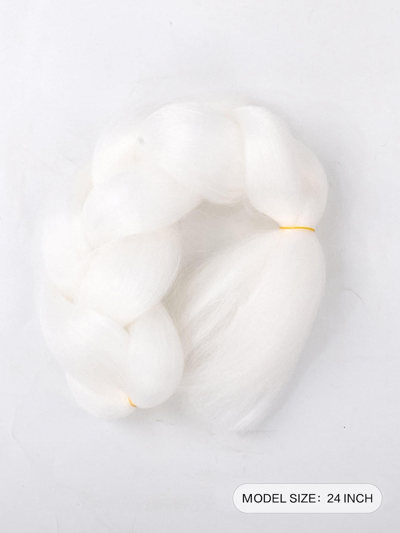 White Braiding Hair Extensions 24 Inch 1 Pack Synthetic High ...