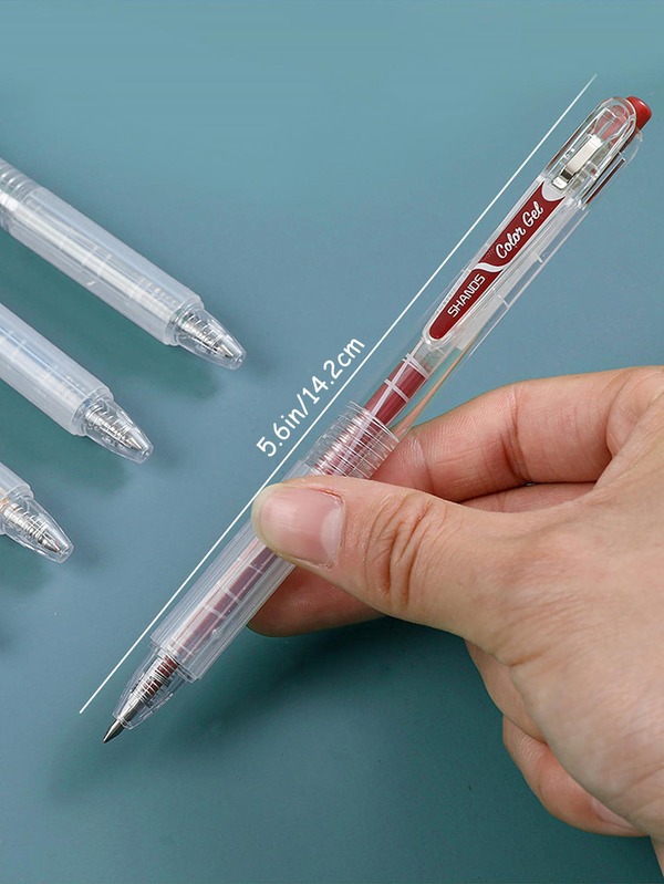 9pcs Morandi Colored Gel Ink Pens Retractable 0.5mm Fine Point Assorted ...