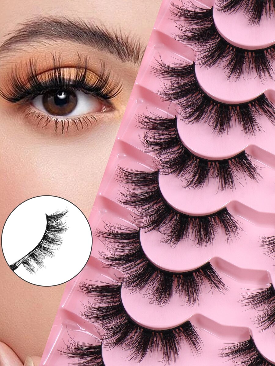 MAGEFY 20Pairs Of Natural Cross Full Mixed Style False Eyelashes,Fluffy ...