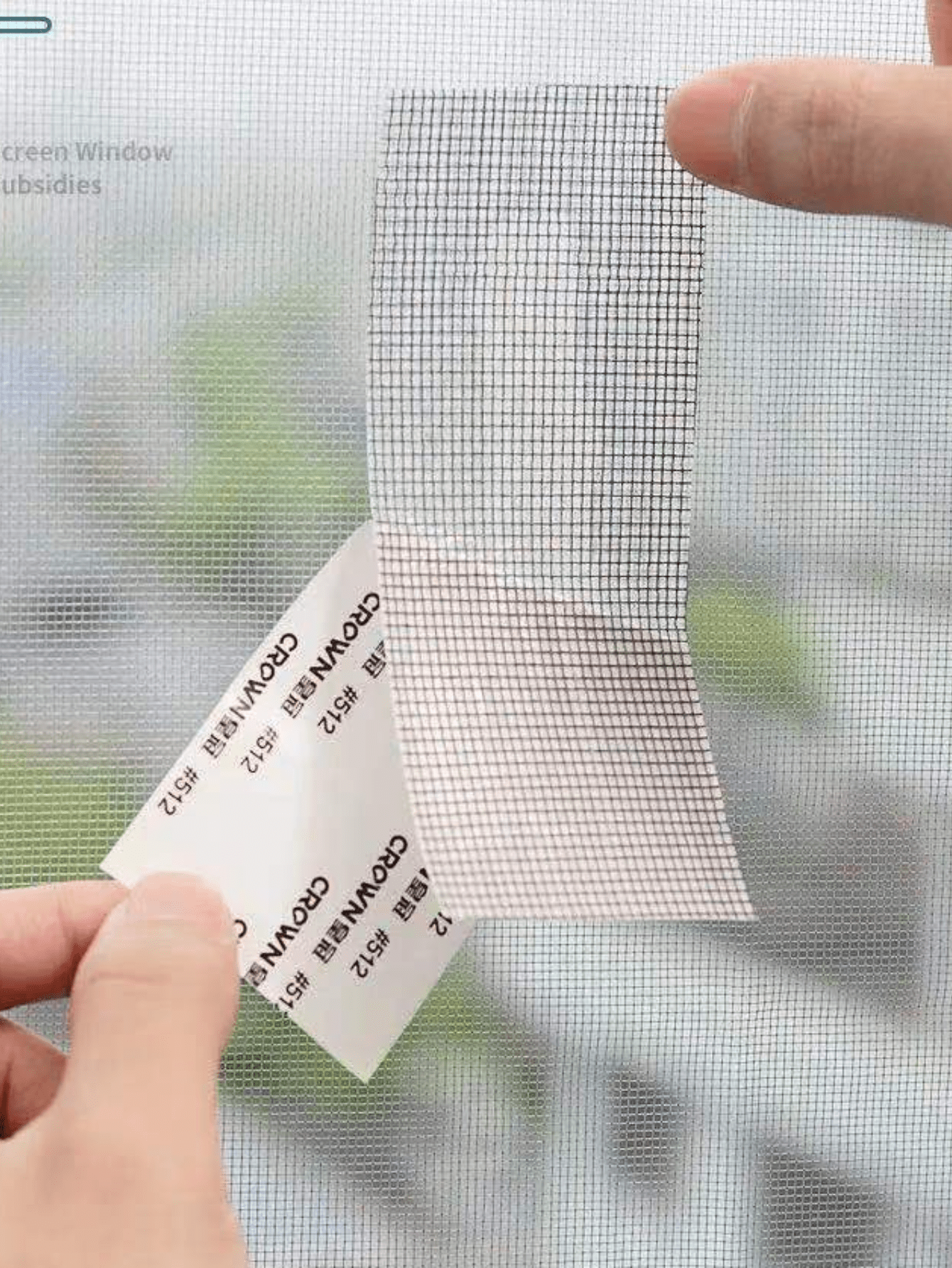 2 Rolls Anti-mosquito Window Screen Repair Patches With Self-adhesive ...