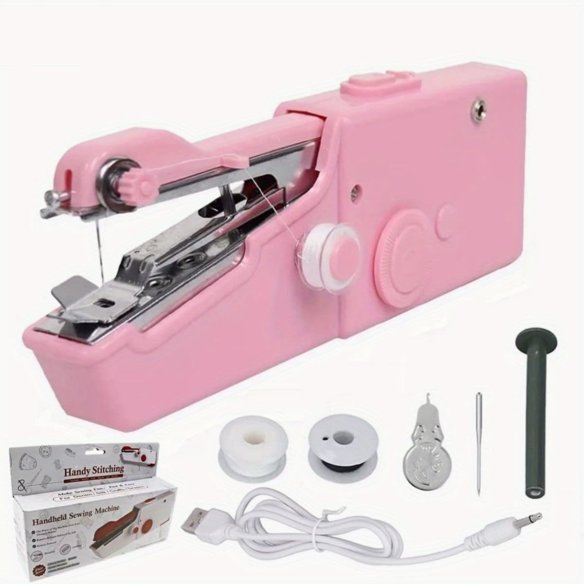 Mini Handheld Sewing Machine Practical Sewing Tool For Quick And Easy ... Mini Handheld Sewing Machine Practical Sewing Tool For Quick And Easy ...