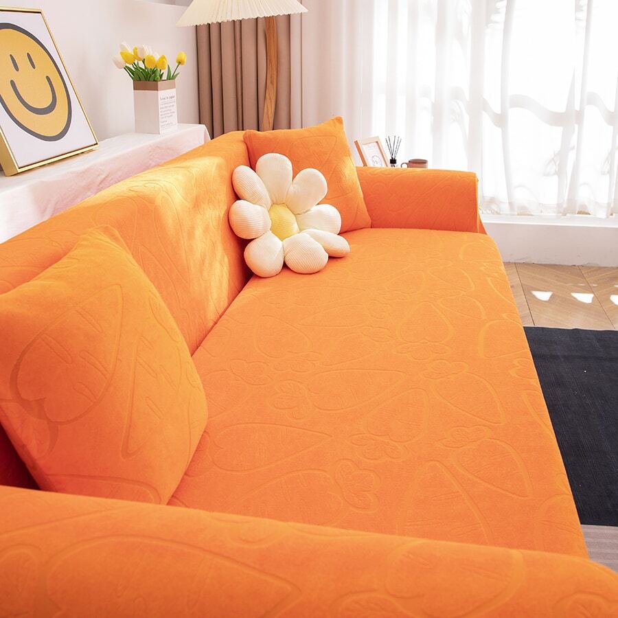 Carrot Shaped Sofa Cover, Vibrant Orange | SHEIN UK