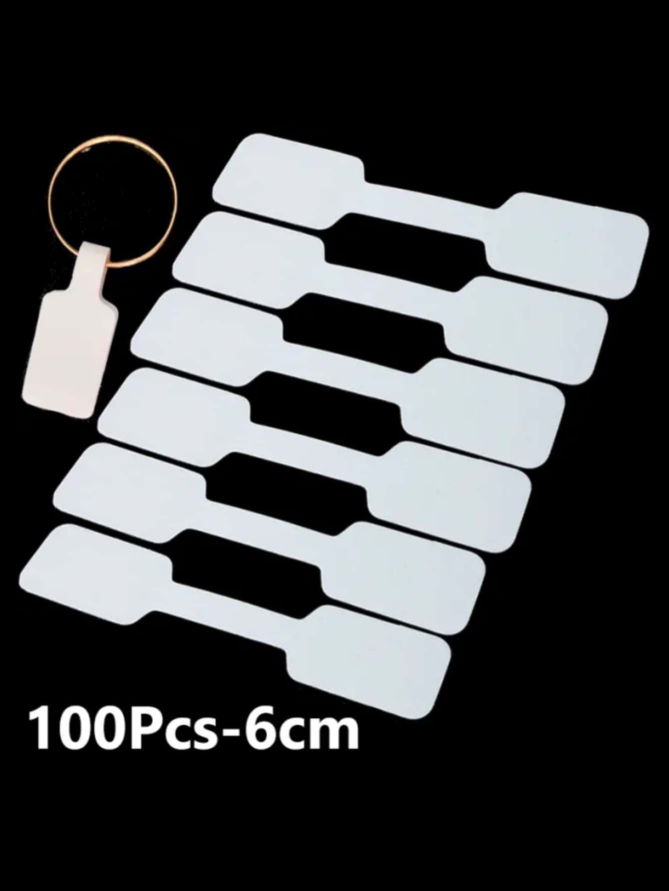 100pcs/set Round & Square Ring Labels - Adhesive Kraft Paper Ring ...