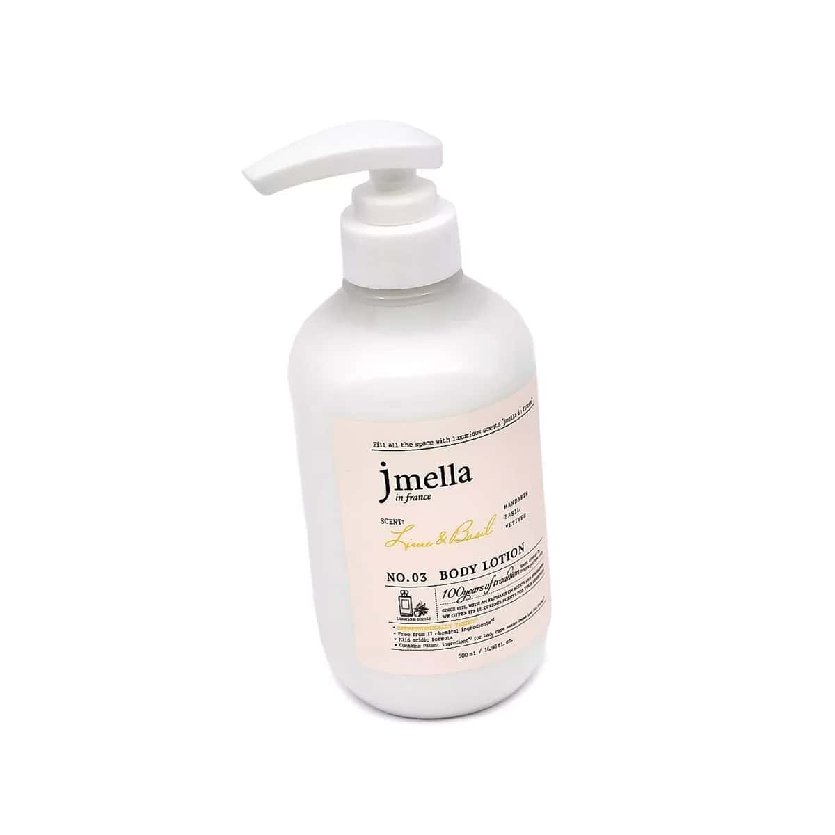 J MELLA Luxurious Body Lotion with Refreshing Lime & Basil Fragrance ...