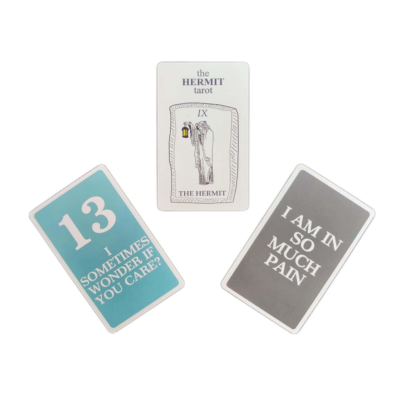 100PCS The Hermit Tarot Messages Oracle Cards English Read Fate Board ...