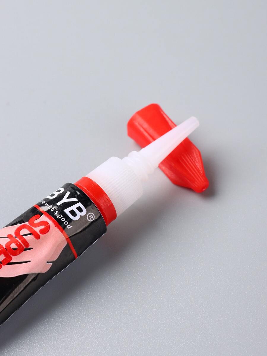 ネイルチップ接着剤 5g 5個セット、偽爪アート用ジェルネイルポリッシュ、強力接着剤、ラインストーン接着剤、ネイルチップ接着用UV ジェル ...