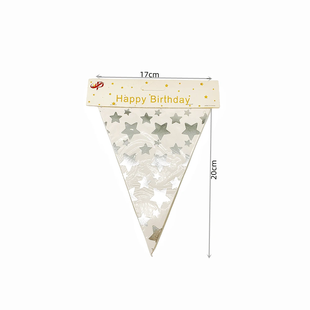 Foil Stars Birthday Pennant Banner Themed Party Venue Decoration ...