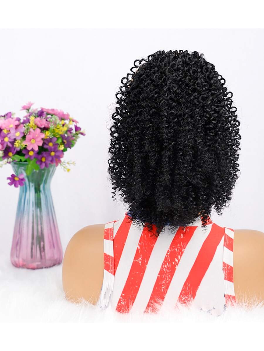 Afro Drawstring Ponytail Kinky Curly Ponytail Drawstring Afro Puffs ...