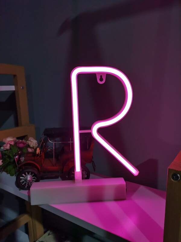 Led Alphabet Letter R Neon Table Lamp, Desktop Atmosphere Lamp, Holiday ...