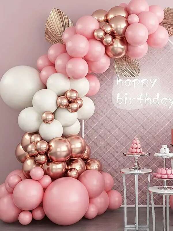 120 piezas , rosado globo , Guirnalda de arco Kit , mate piel rosado ...