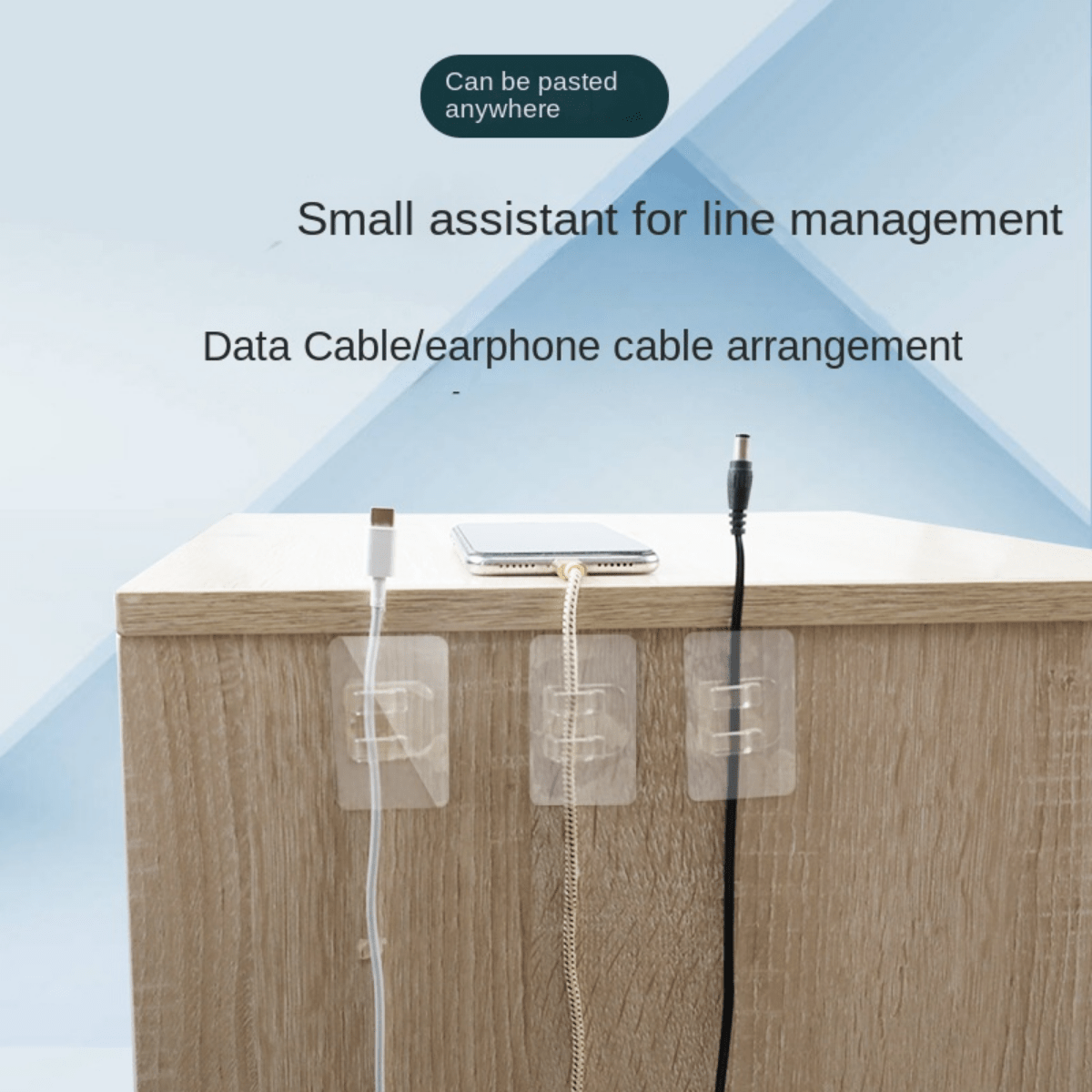 Cable Fixer, Self-adhesive Cable Clips, Wire Management Organizer, Wall ...