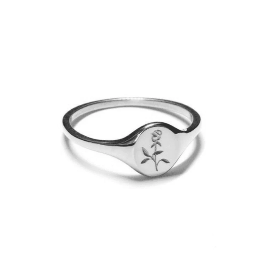 Fashionable Minimalist Rose Flower Decor Ring | SHEIN USA