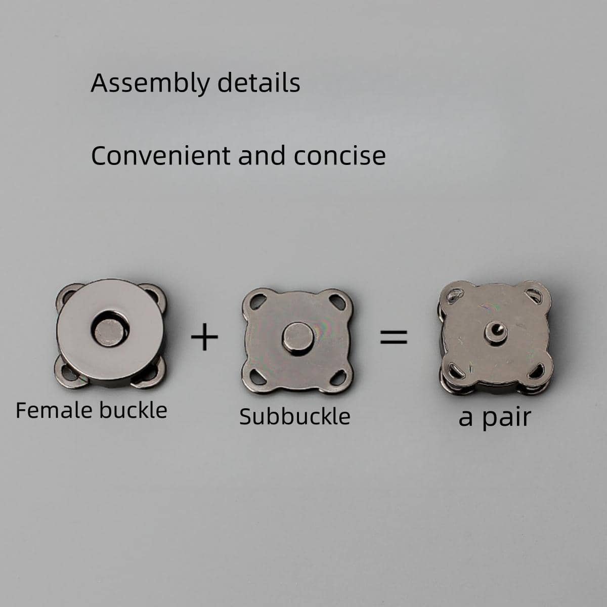 10 ชิ้นกระดุมแม่เหล็ก Snap Clasps ปุ่มกระเป๋าถือกระเป๋าสตางค์กระเป๋า ...