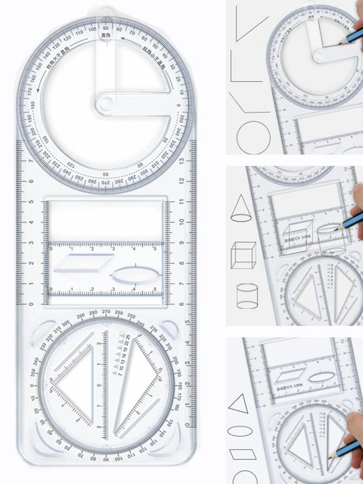 Triangle Ruler Drawing