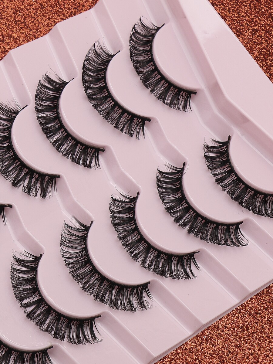 AYRMILLA Lashes 7 Pairs Natural False Eyelashes Fluffy Soft Dramatic 3D ...