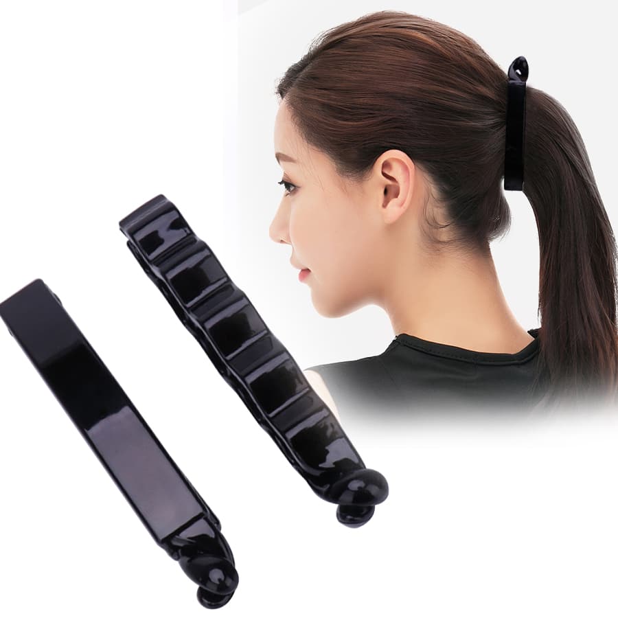 Women's Small-sized Vertical Banana Clip Hair Clamp For Ponytail And ...