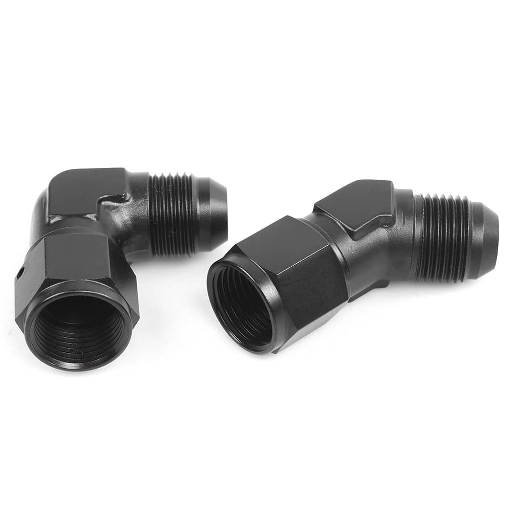 Aluminum Alloy 90 Degree Fitting Female Male Union Connector Conversion ...