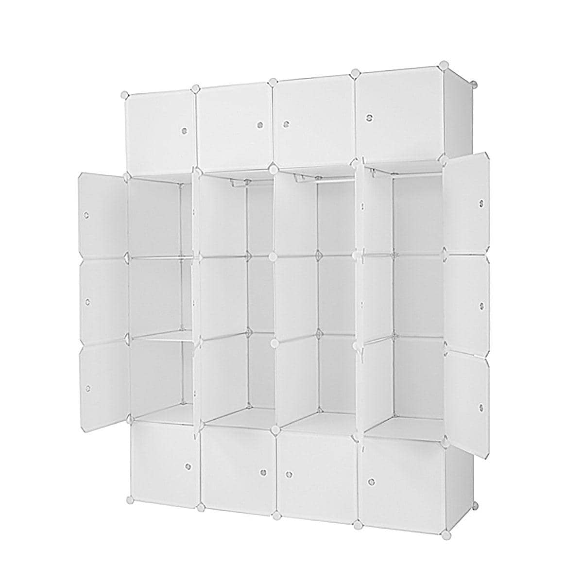 20 Cube Organizer Stackable Plastic Cube Storage Shelves Design ...