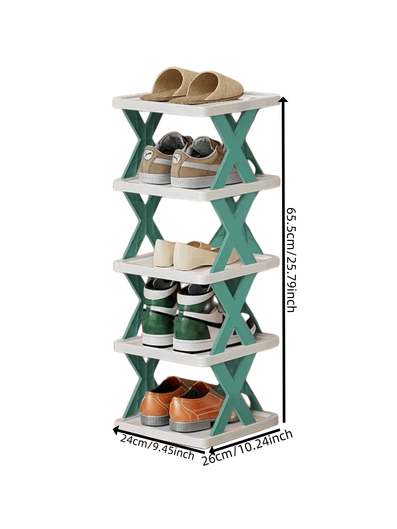 5-layer X-shaped Shoe Rack | SHEIN UK