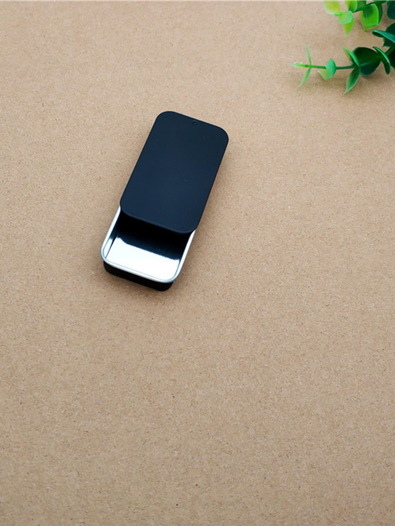 Mini Push-Pull Lid Balm Box Portable Metal Small Box Slide Lid Small ...