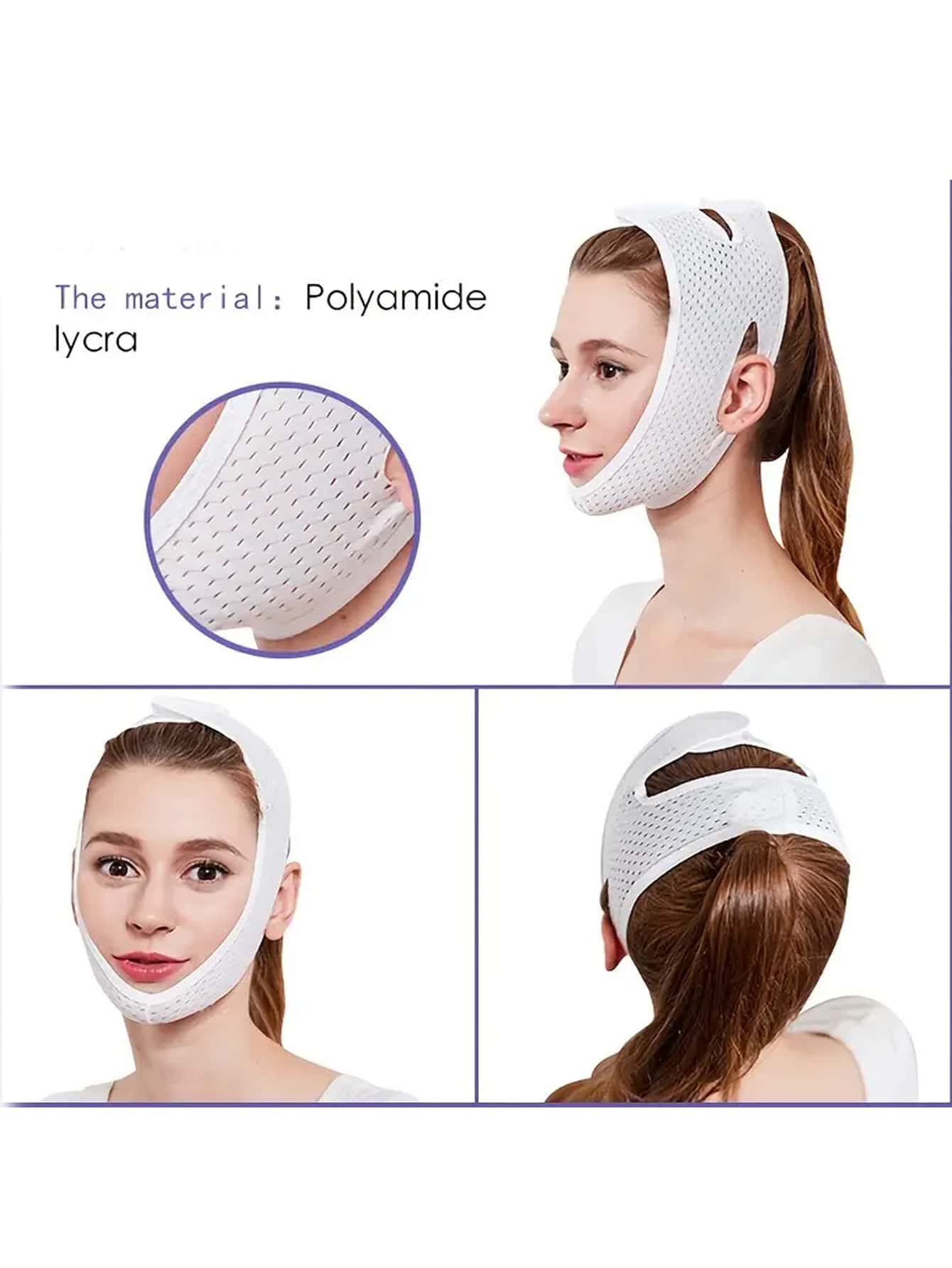 Slimming Face Mask Bandage For Sleeping, Providing Facial Lifting, V ...