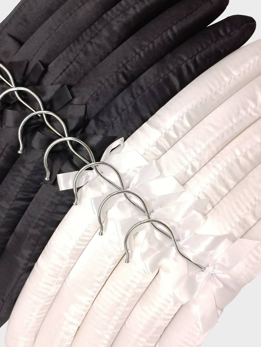 1PC Satin Padded Hanger Silk Wrapped Clothes Hanger Clothes Hanging ...