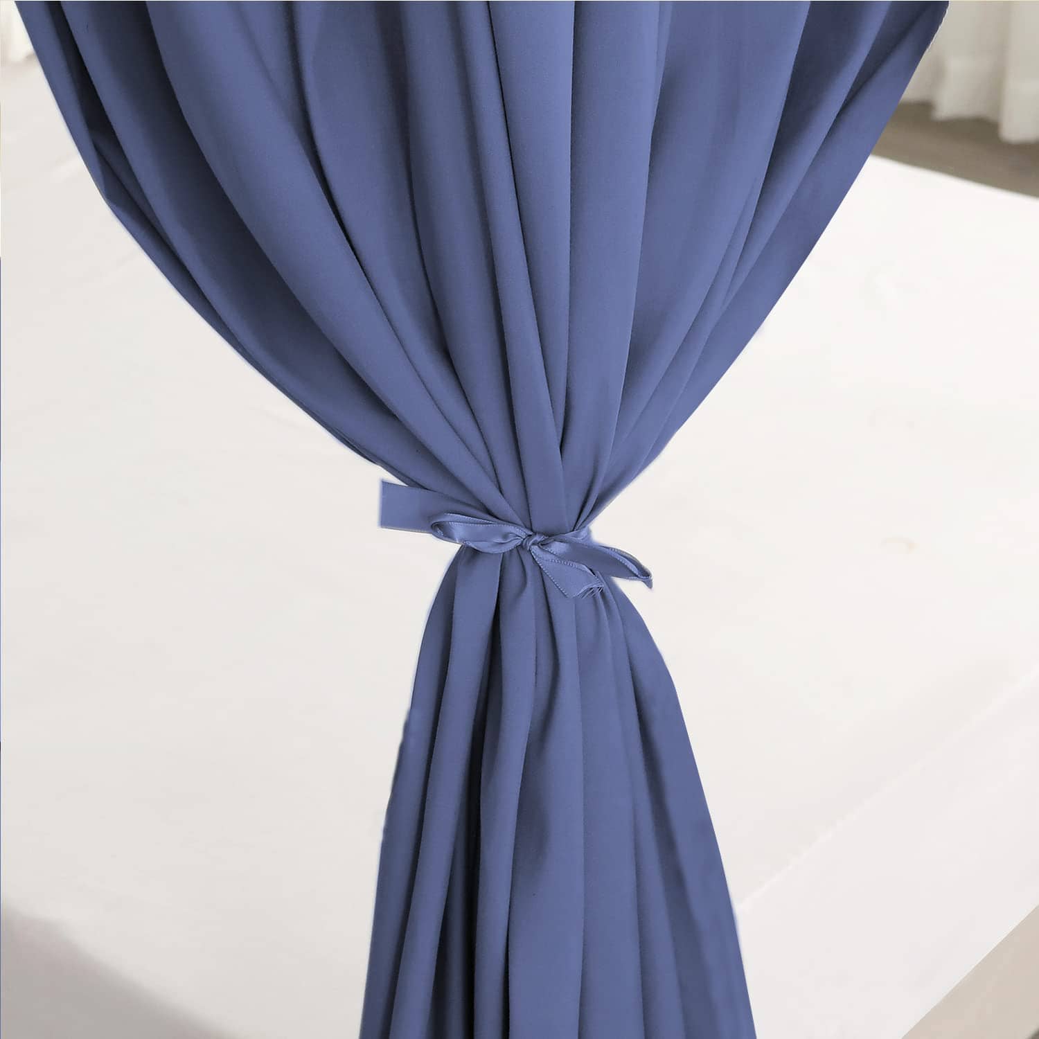 4 Corners Bed Canopy Curtain, Lightproof Bed Curtain, Blackout Canopy ...