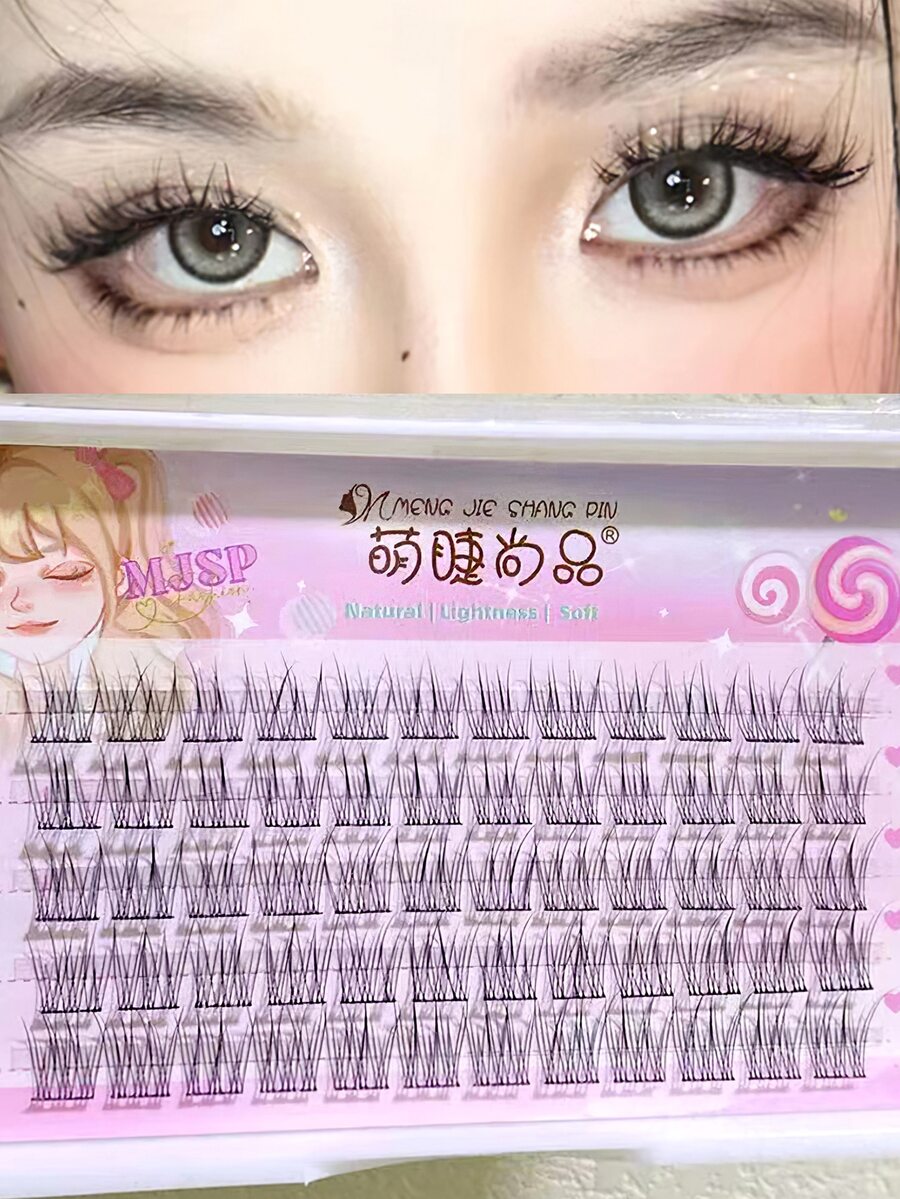 DIY Eyelash Extensions 60 Clusters Manga Lashes Volume Individual ...