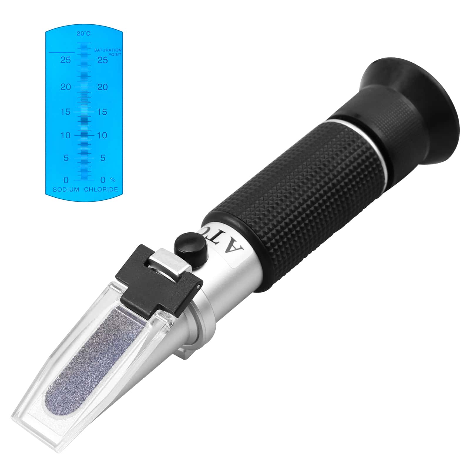 0-28% Salinity Refractometer ATC, Salt Level Meter Tester, Test Kit for ...